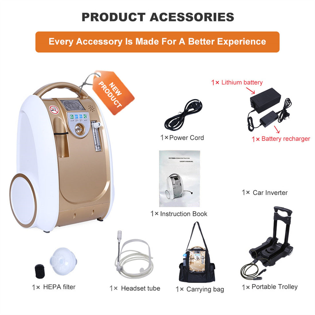 5L Portable Oxygen Concentrator B1
